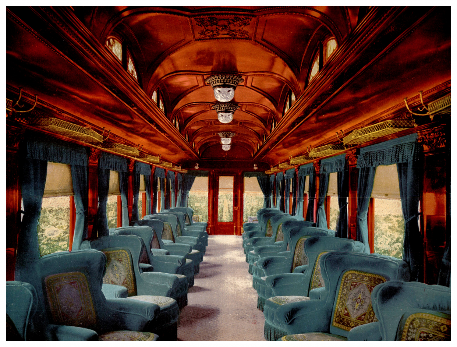 1900 Train Cars Interior